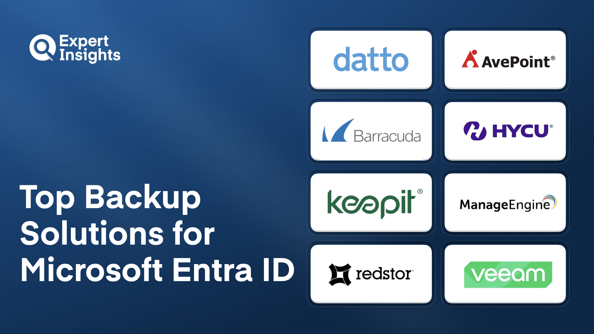 Top 8 Backup Solutions for Microsoft Entra ID